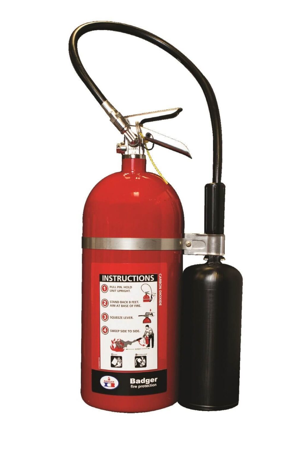 EXTINTOR CO2 BADGER 10 LBS (ALUMINIO) - Extintores RNX